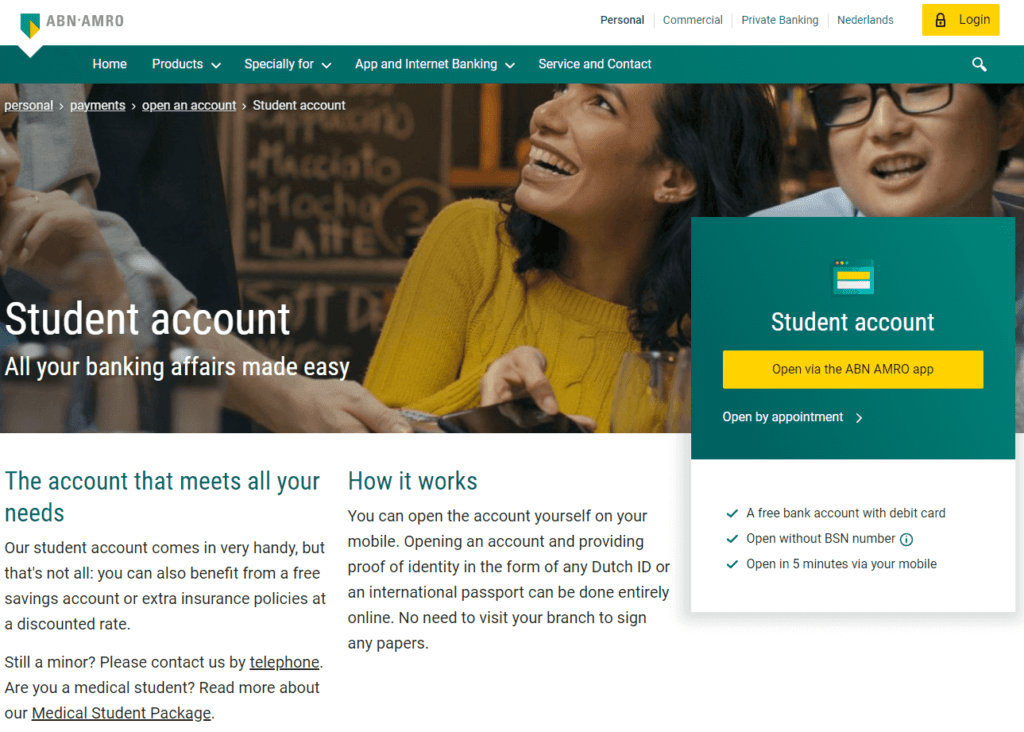 荷蘭銀行 ABN AMRO Bank 開戶教學 | 留學生 2023 實際使用心得